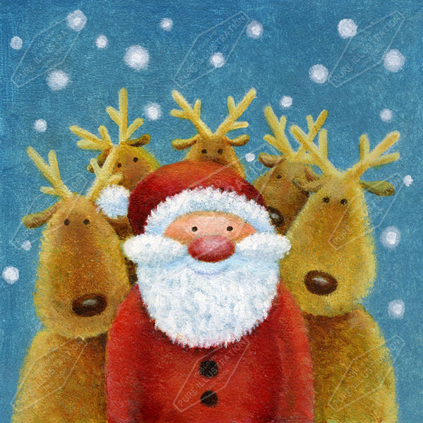 00010984JPA - Pure Art Licensing Agency - Christmas Greeting Card Design