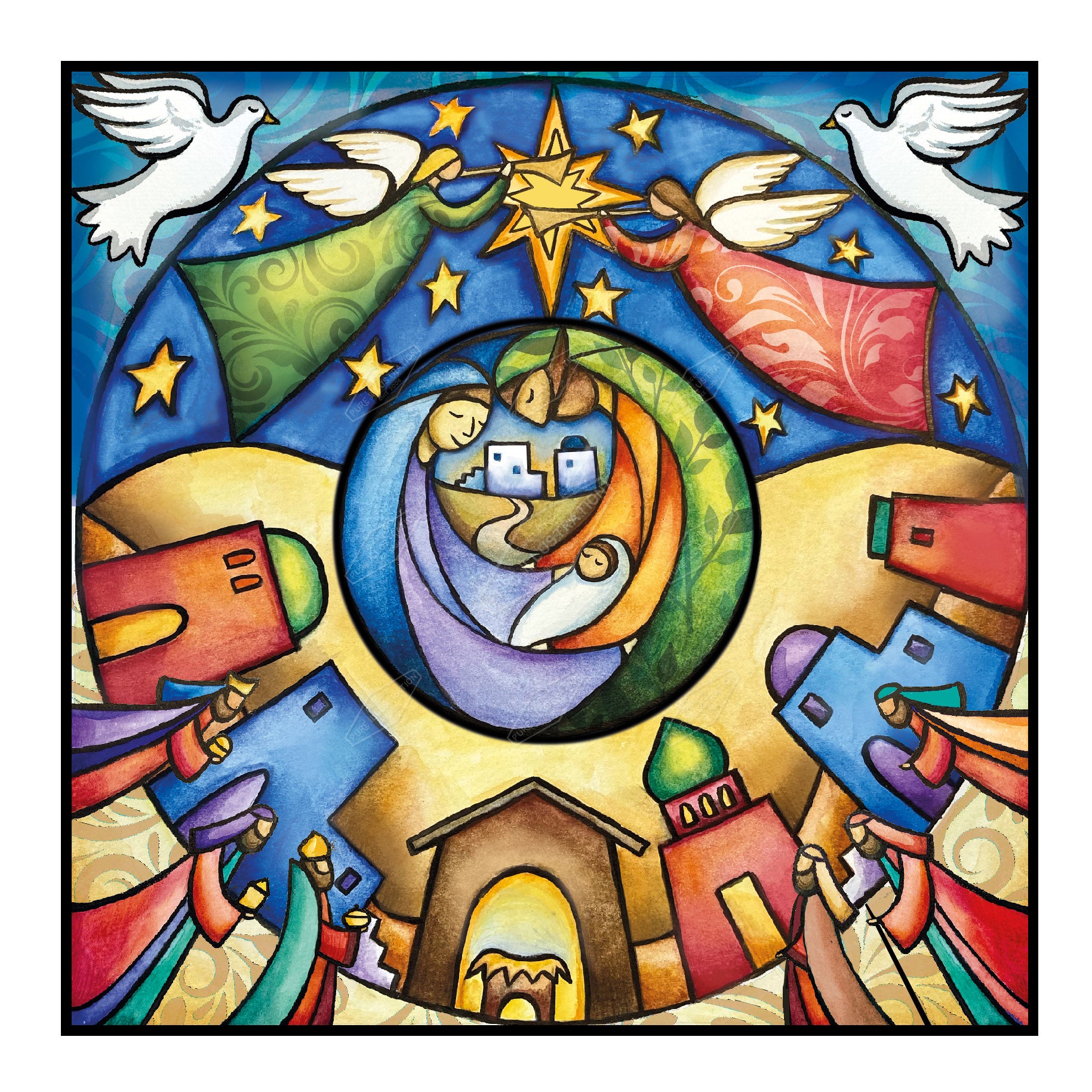 00034957DEV - Pure Art Licensing Agency - Christmas Greeting Card Design